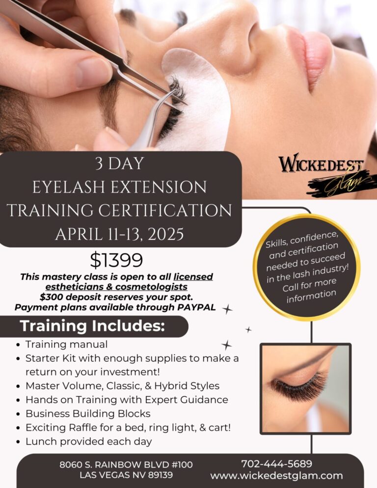 3 Day Lash Extension Training Certification - Beauty Salon - Las Vegas ...